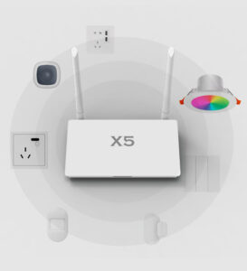 Trung tâm điều khiển nhà thông minh Hub X5 Zigbee – Bluetooth - Lan - Smarthome Smartliving